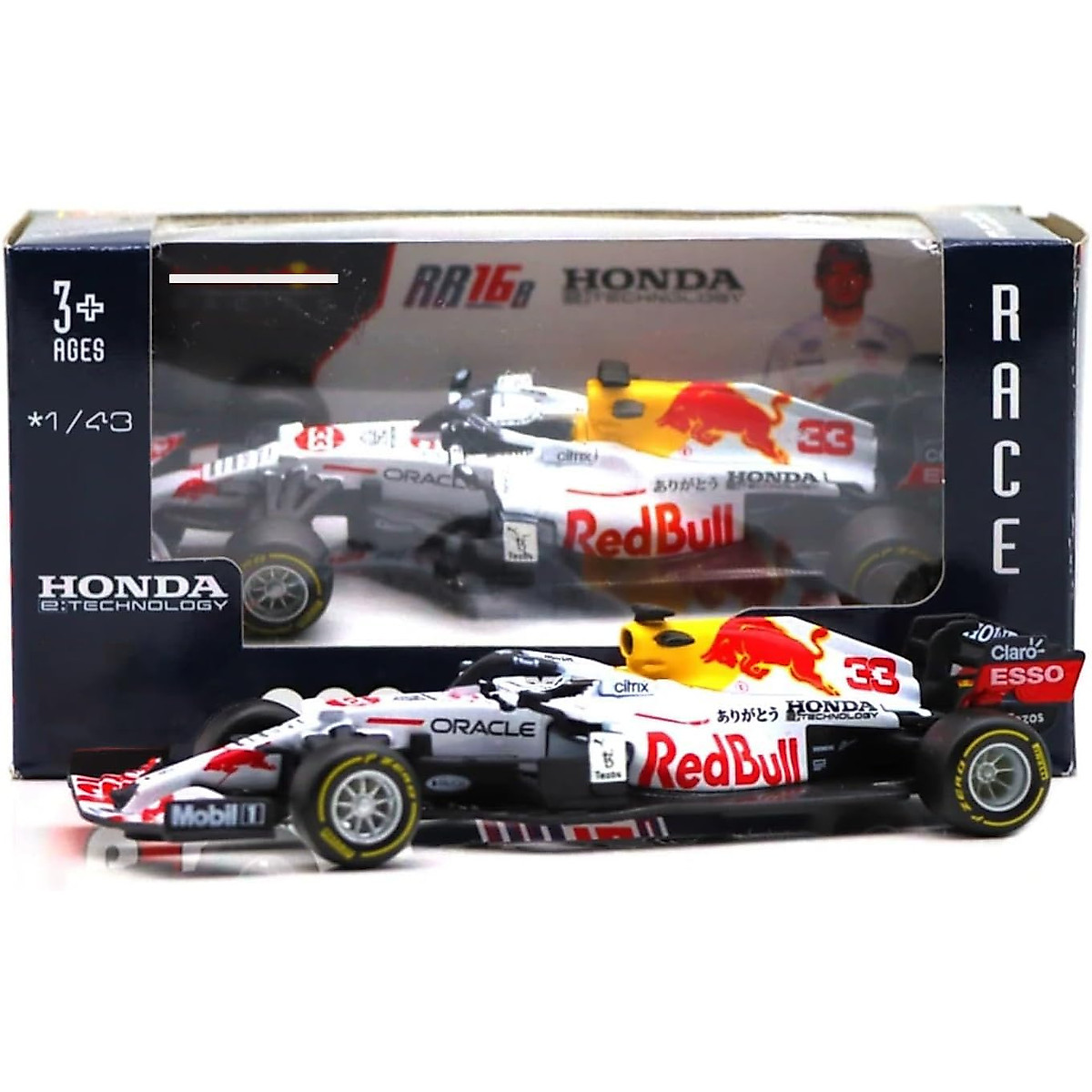 HTLNUZD Bburag 1:43 2021 Racing RB16B #33 Formula F1Max Verstappen 2nd Turkish1/43 Diecast Alloy Collectible Toy Car Model