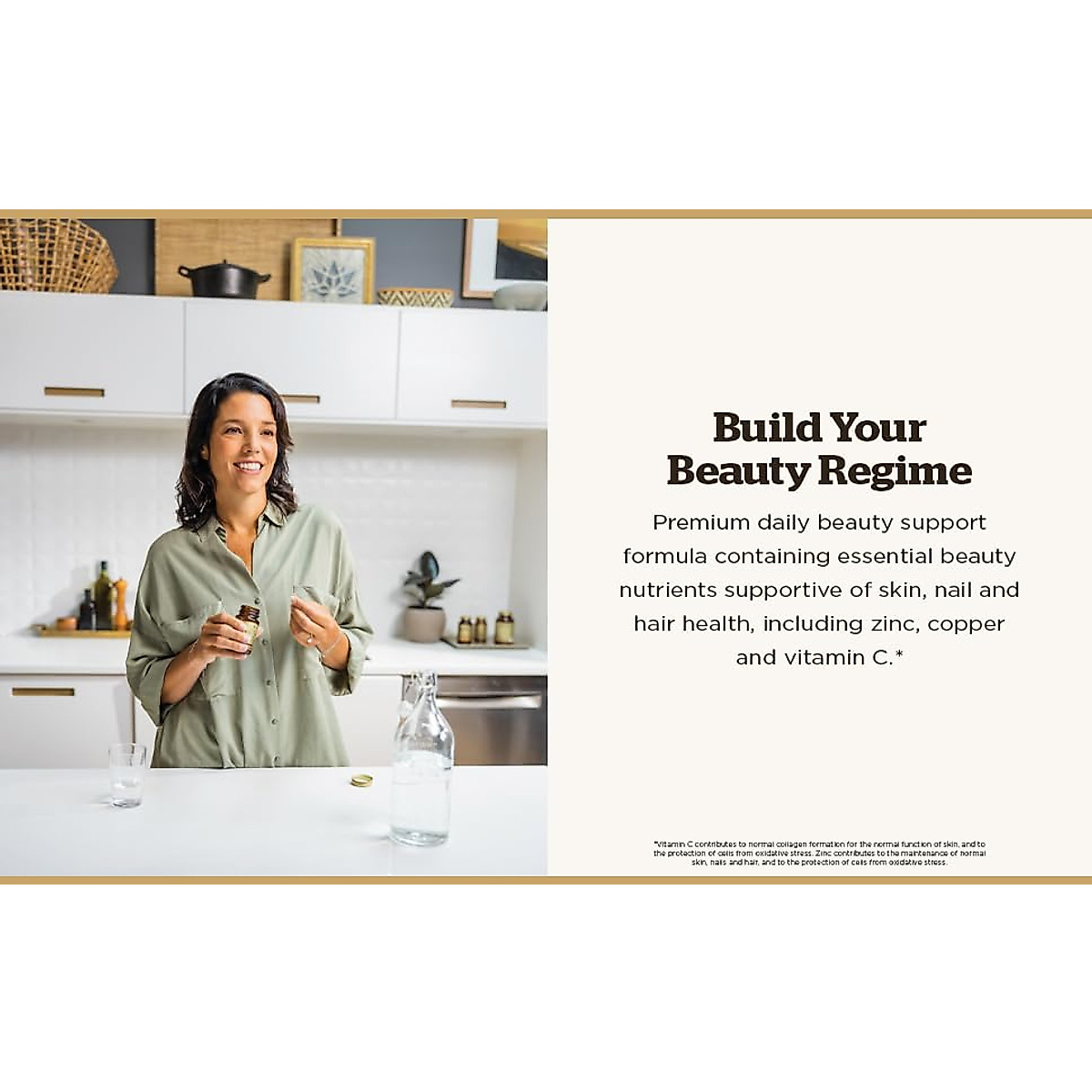 Solgar Skin, Nails & Hair, Advanced MSM Formula, 60 Tablets - Supports Collagen for Hair, Nail and Skin Health - Provides Zinc, Vitamin C & Copper - Non GMO, Vegan, Gluten & Dairy Free - 30 Servings