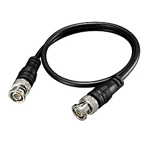 BeElion 4-Pack BNC M/M Connector Cable (1.6ft/20) - BNC Male to BNC Male Video Coaxial Extension Cable for CCTV Video Transmission Systems