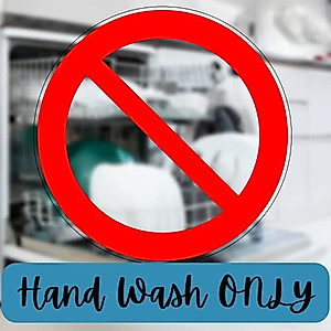 Needzo Bulk Stemless Wine Glass Set, Blue Glitter Bottom Wine Glasses, Cute Drinking Cups for Women, Housewarming Gift Ideas, Pack of 6, 20 Ounces