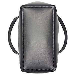 Calvin Klein Quinn North/South Mini Tote Crossbody, Black/Silver