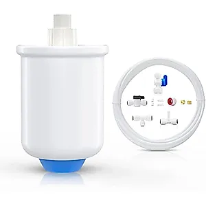 Waterdrop PMT Small Water Pressure Tank, RO Pressure Tank for All Tankless Reverse Osmosis System, Mini Reverse Osmosis Storage Tank Fits All 1/4" Water Tubing, Small Water Tank for G3, G2, D6, PD600