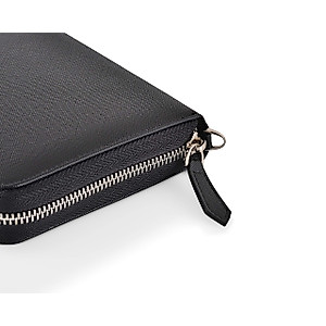 Exos Women’s Large Capacity Clutch Travel Wallet w/Removable Strap (Black)