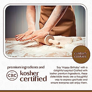 Custom Birthday Sugar Cookies in Gift Box - Kosher, Hand Decorated Treats for Women