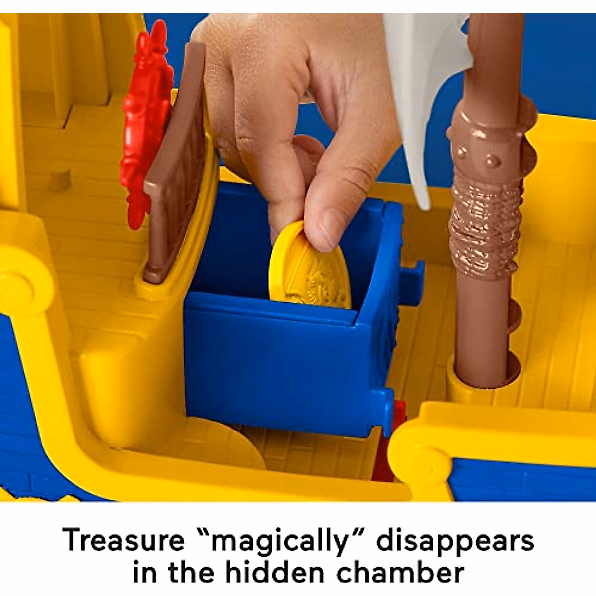 Fisher-Price Santiago of the Seas Pirate Ship Lights & Sounds El Bravo Playset with Santiago Figure for Ages 3+ Years