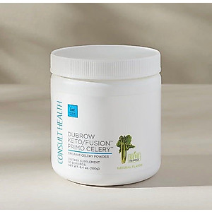 Consult Health Primo Celery Instant Juice Drink Mix Powder - Certified Organic - Non GMO - Supports Healthy Digestion and Gut Health - Detox - Hydrate - Keto/Fusion Friendly - 6.4 oz (1pack)