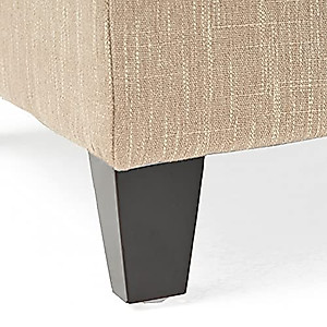 Christopher Knight Home Glouser Fabric Storage Ottoman, Sand