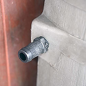 RTS Home Accents 551000901A5681 Polyethylene 50 US Gallon Flat Back Rain Barrel with Stand, Walnut