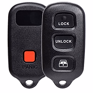 NPAUTO 2-Pack Key Fob Replacement for Toyota 4Runner 1999 2000 01 02 03 04 05 06 07 2008 2009 | Toyota Sequoia 2001-2008 Keyless Entry Remote Car Key Fobs (HYQ12BAN, HYQ12BBX, HYQ1512Y)