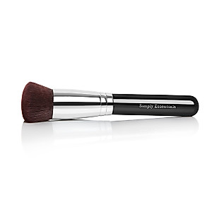 BEST ROUND KABUKI MAKEUP BRUSH for Liquid, Cream Mineral, & Powder Foundation & Face Cosmetics - Prime Quality Design - Carrying Case & E-Book Included