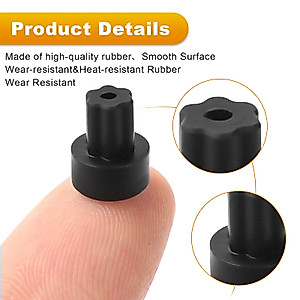 W10919249 Grate Rubber Feet Compatible with Samsung Grate Whirlpool Range HP Gas Stove Cooktop Grates Parts NX58H9500WS Range Grate Rubber Feet - 16 Pack