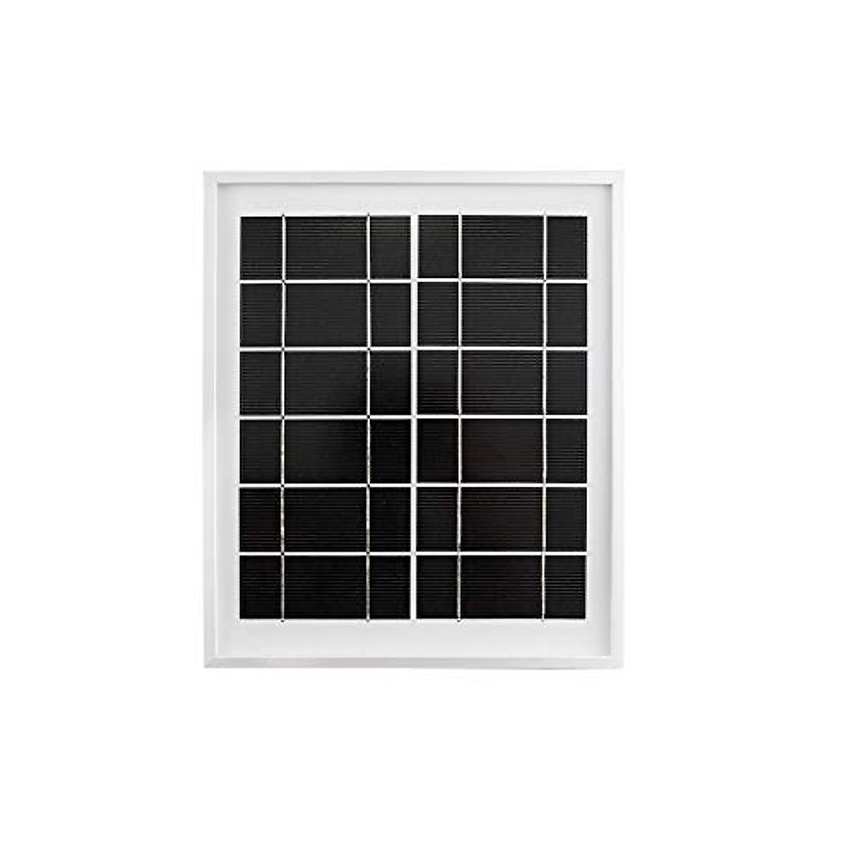 Waveshare Mini Solar Panel (6V 5W) with 156 Monocrystalline Cell for Solar Power Manager, Toughened Glass+ Anodic Oxidation Aluminum Alloy+ 0.25mm PET Material,6.0V ± 5% Voltage
