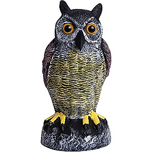 Galashield Owl Decoys to Scare Birds Away | Plastic Owls to Scare Birds Away | Owl Statue for Garden & Outdoors
