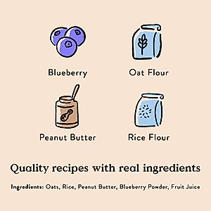 Bocce's Bakery Crispies Training Treats for Dogs, Wheat-Free Dog Treats, Made with Real Ingredients, Baked in The USA, All-Natural & Low Calories Training Treats, PB & Blueberry Recipe, 10 oz