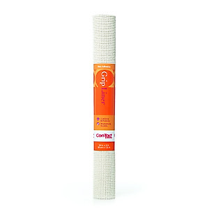 Con-Tact Brand, 18-Inches by 5-Feet, White Beaded Grip Adhesive Non-Slip Shelf and Drawer Liner