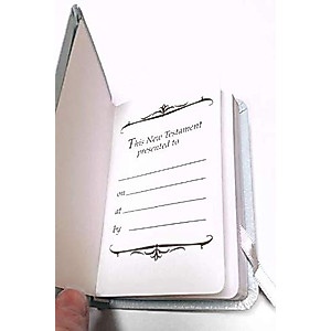 Pacidoodle Personalized Baby Bible Engraved with Baby's Name (White)