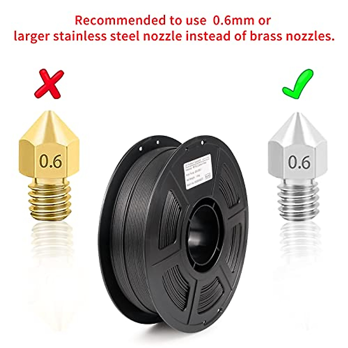 3D Printer Filament, IEMAI PETG Filament 1.75mm, PETG Filament Filled 20% Carbon Fiber, 3D Printing Filament 1kg Spool Matte Black