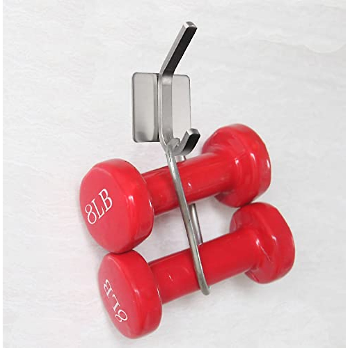 ousun Self Adhesive Wall Hooks Heavy Duty, Brushed Stainless Steel Towel Hook Coat Hook (4-Pack Hooks)