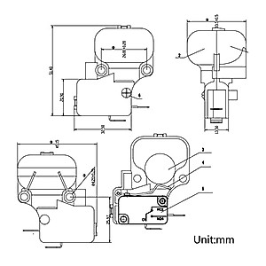 Anti Tilt HK-14 Dump Replacement For Patio Heater Fanner 250VAC 10A 250VAC 16A (High Power)