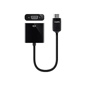 Belkin HDMI to VGA Adapter Dongle with 3.5mm Audio Jack for Portable Devices