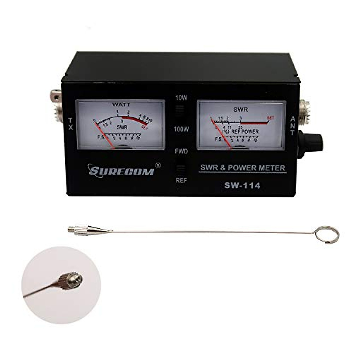 Mcbazel Surecom SW-114 SWR RF Field Strength Test Meter with SO-239 UHF Connector for CB Operation