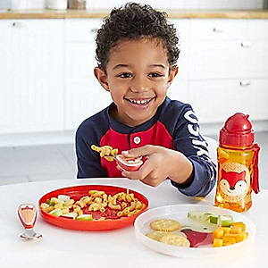 Skip Hop Non-Slip Baby Plates, Zoo Smart Serve, 2 Pack, Fox