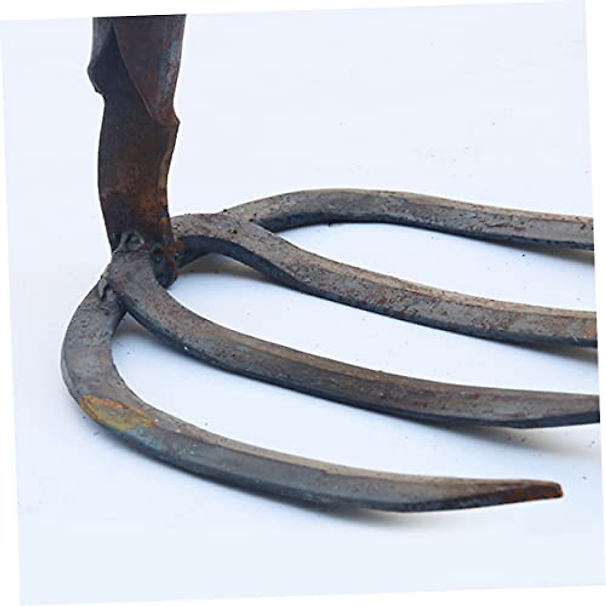 DOITOOL 4 Cleaning Tool Digging Tools Mini Tool Rake Head Replacement Mini Rake Small Shrub Rake Garden Tools Gardening Rake Lawn Forging Shrub Black Cultivator Rake