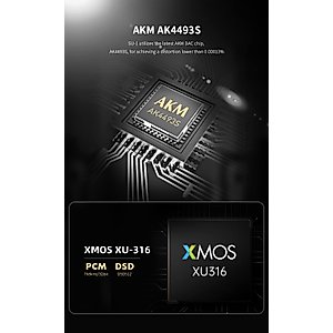 S.M.S.L SU-1 MQA MQA-CD Audio Decoder AK4493S XU316 768kHz/32Bit DSD512 Hi-Res DAC