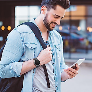 6 Pack No Gap Watch Bands Compatible with Samsung Galaxy Watch 6 5 4 40mm 44mm, 5 Pro 45mm Band, 4 Classic 42mm 46mm, Sport Elastic Nylon Stretchy Strap for Women Men