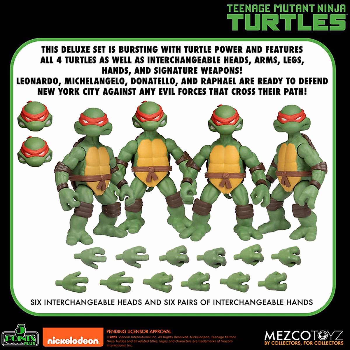 Mezco - 5 Points Plus - Teenage Mutant Ninja Turtles Deluxe Set