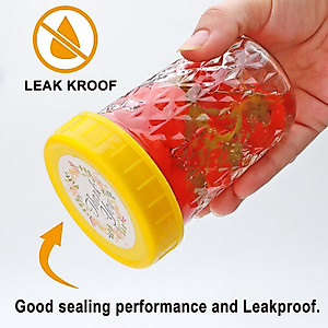 COMUDOT 16 Pack Mason Jars,8 oz Canning Jars Glass Jars With Lids,Small Mason Jars Suitable for Jelly,Jam,Honey,Wedding Favors, Shower Favors