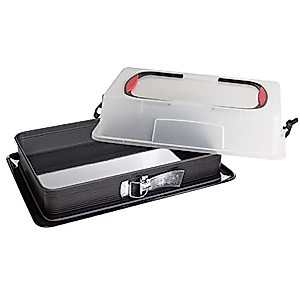 Zenker 6112 Springform Baking Tray Enamel with Carry Cover