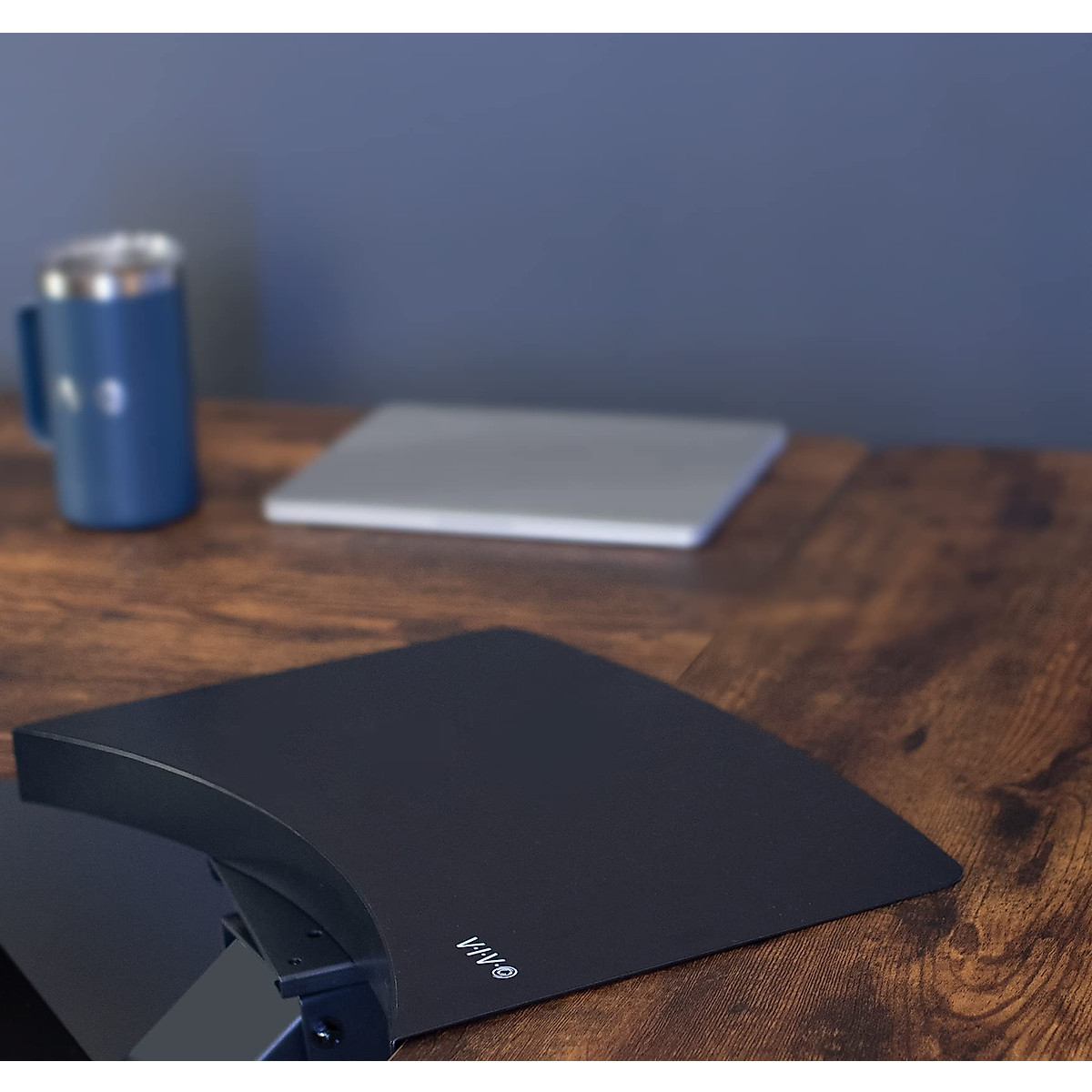 VIVO 17 inch Curved Corner Desk Connector, Corner Desk Sleeve, Platform for Mounting Under-Desk Keyboard Trays on L-Shaped Workstations, Black, DESK-AC07U