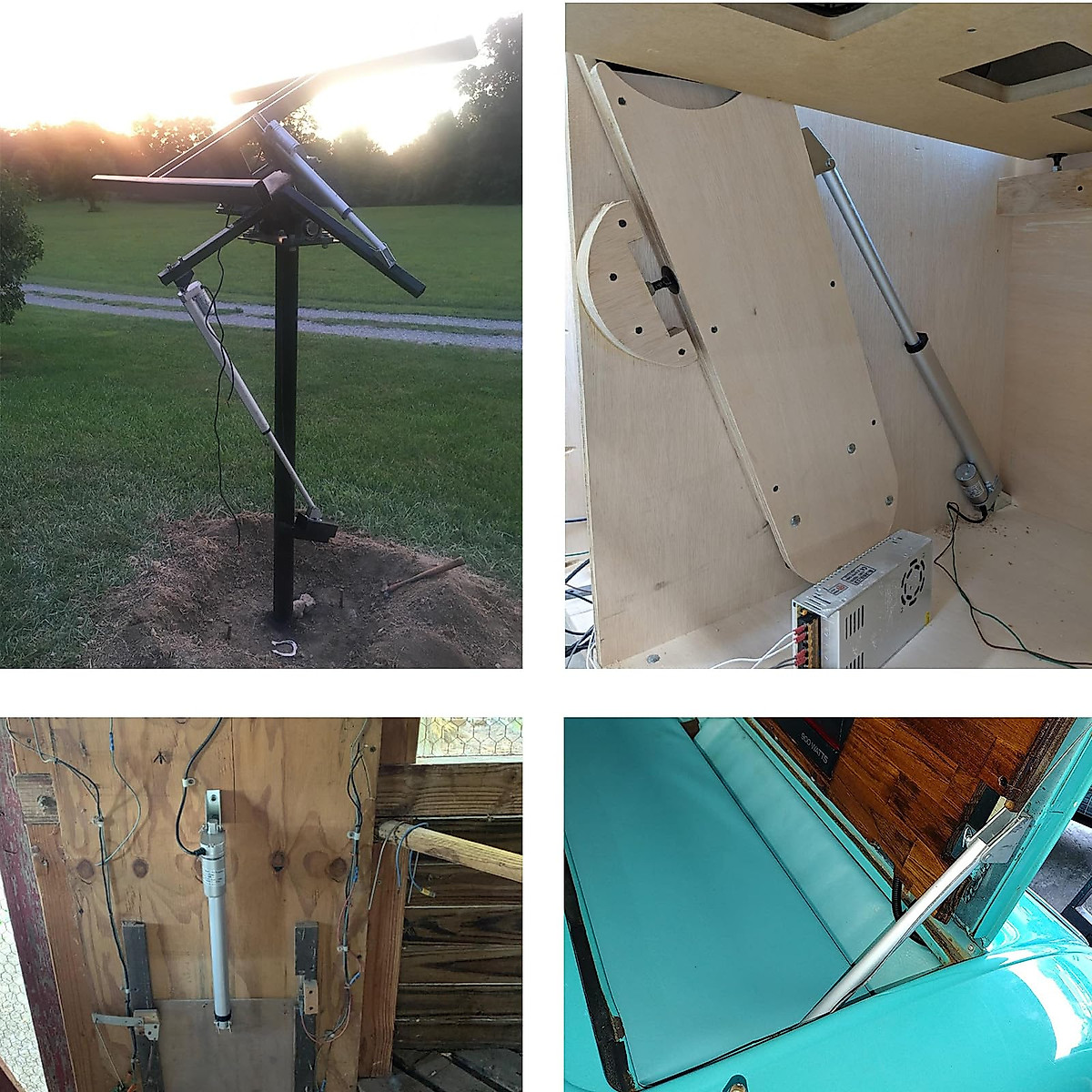 Homend DC12V 26inch Stroke Linear Actuator with Mounting Bracket 900N(225lbs) Maximum Lift 10mm/s for Recliner TV Table Lift Massage Bed Electric Sofa Linear Actuator