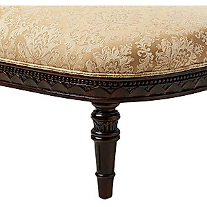 Design Toscano Swan Fainting Left Version Couch, 73", walnut