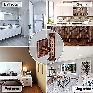 Monarch Abode 19629 Metal Hand Hammered Wall Hooks Multi-Purpose Towel, Coat, Robe and Door Hooks, Decorative Towel Hook, Heavy Duty, Set of 2, Antique Copper Finish