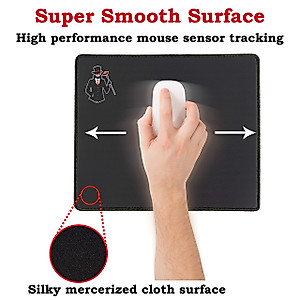 Hypernova Gaming Mouse Pad, (12 x 10 x 0.2 inches), Best Laptop Mousepad, Waterproof, No-Slip Base, Resilient Stitched Edges, PC, Perfect for Video Games