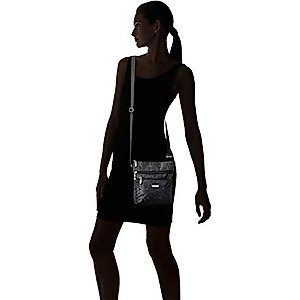Baggallini womens Pocket With Rfid Crossbody Bags, Midnight Blossom, One Size US