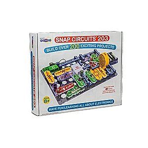 Snap Circuits 203 Electronics Exploration Kit | Over 200 STEM Projects | Full Color Project Manual | 42 Snap Modules | Unlimited Fun