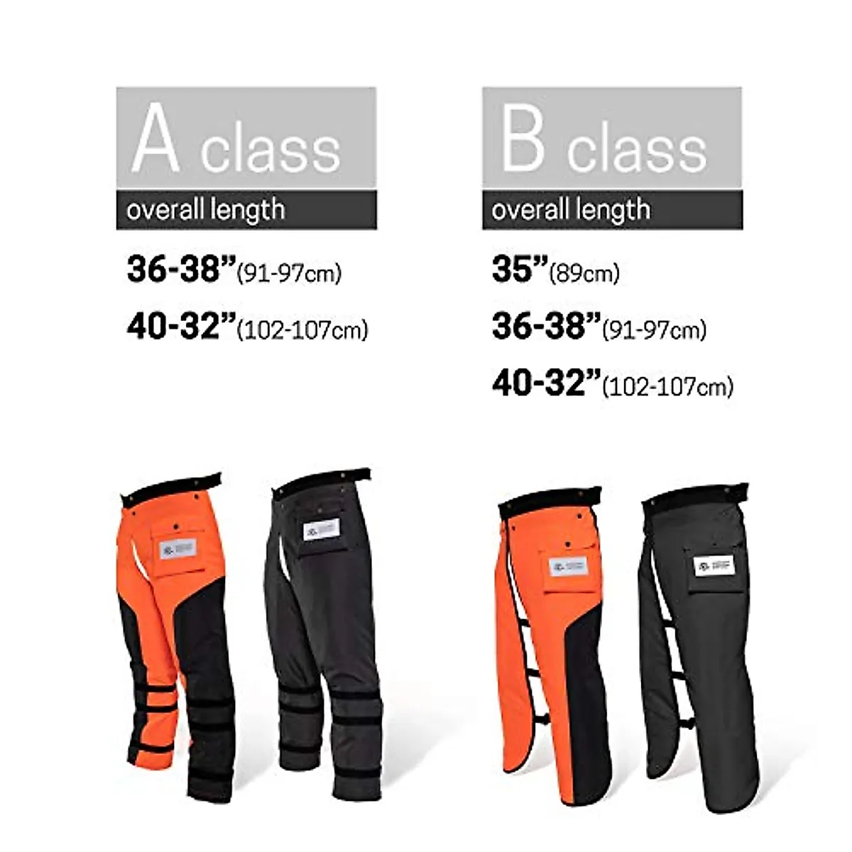 ZELARMAN Chainsaw Chaps Apron Wrap 8-layer for Men/Women Loggers Forest Workers Protective Chain Saw Pants Adjustable