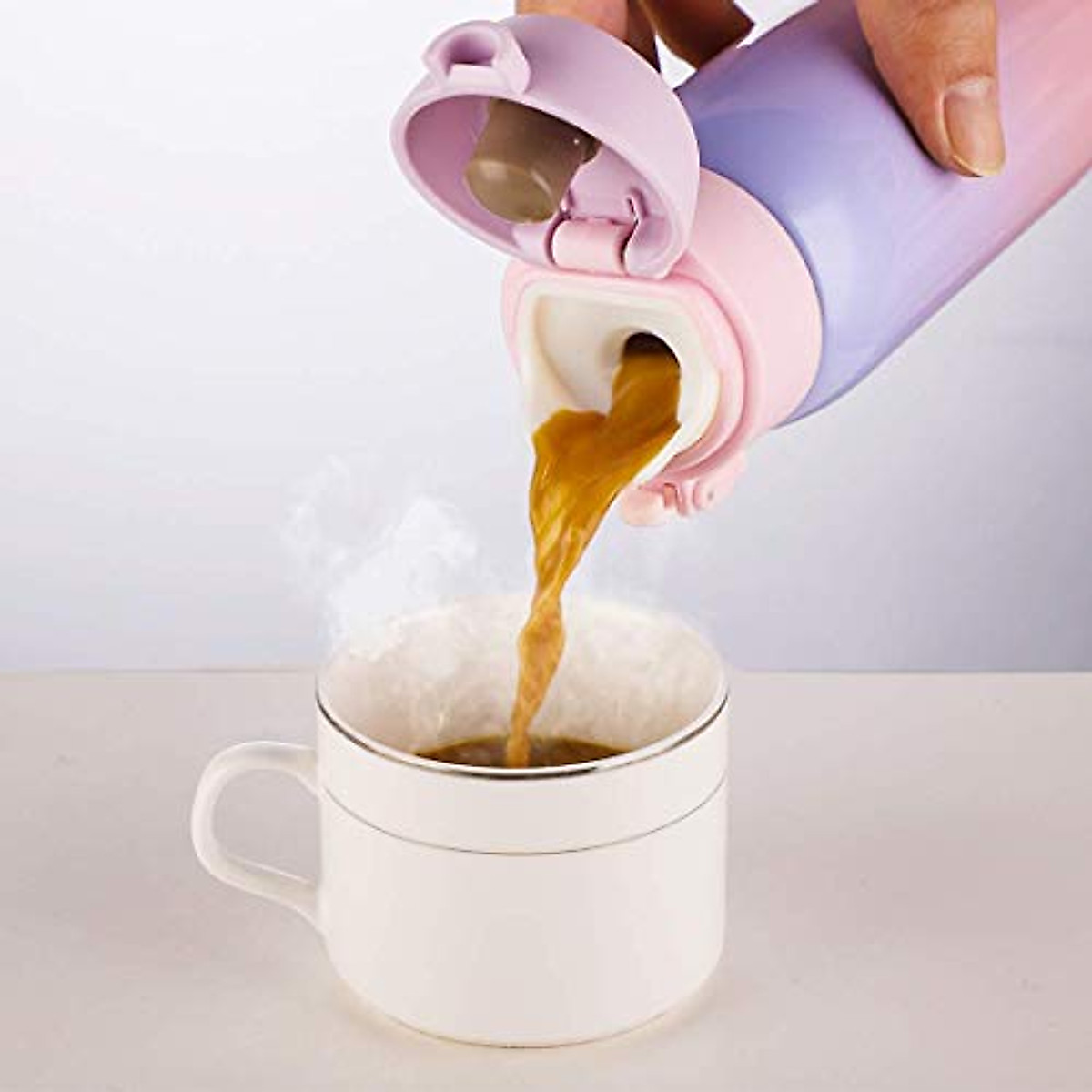 Sprouts Kids Water Bottle - 11Oz, Insulated Stainless Steel Bottle, Leakproof, Perfect for Kids Lunch Bag (Purple-pink)