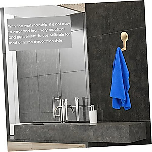 Cabilock 2pcs Double Round Coat Hook Stick on Hooks Heavy Duty s Hooks Door Robe Hanger Door Hooks cast Iron Hooks Stick on Wall Hooks Metal Wall Hooks Office Key Holder Zinc Alloy Curtain