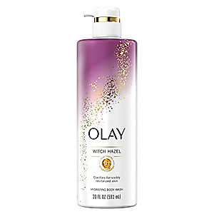 Olay Hydrating Body Wash with Witch Hazel and Vitamin B3 (Pack of 4)