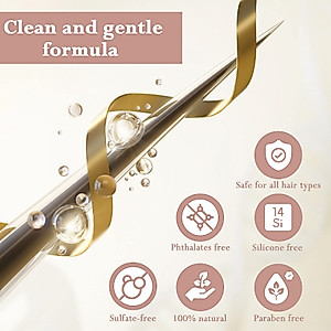 Ash & Beau Hair Growth Oil with Biotin, Rosemary, Castor, Tea Tree, Ginger - Growth Treatment That Promotes Thicker, Longer & Stronger Hair (60ml)