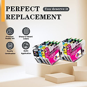 Clorisun Compatible Ink Cartridges Replacement for Brother LC3013 LC3011 to use with MFC-J491DW MFC-J497DW MFC-J895DW MFC-J690DW Printer (2 Black, 2 Cyan, 2 Magenta, 2 Yellow, 8-Pack)
