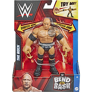 WWE Bend 'n Bash Posable 5.5-inch The Rock Action Figure