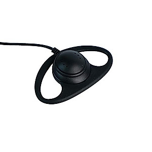 Klykon Motorola Xpr 6550 Earpiece, D Shape Surveillance Ear Piece Headset with Ptt Mic for Motorola 2 Way Radio Walkie Talkie XPR7550 XPR6350 XPR7350 7550e 7580e 