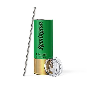 20oz Tumbler Gift for Men Shotgun Shell Style Insulated Skinny Tumblers Cup Coffee Mug with Lid Creativity Gift 20oz Reusable Stainless Steel Water Bottle for Hot & Cold Drinks Tea Cup