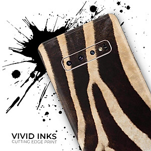 DesignSkinz Real Zebra Print Texture Protective Vinyl Decal Wrap Skin Cover Compatible with The Samsung Galaxy S20 (Screen Trim & Back Glass Skin)