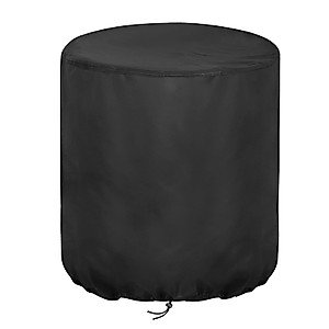 Patio Cool Bar Table Cover for Outdoor Cooler Side Table Cover, Waterproof Round Cover for Outdoor Side Table, Outdoor Patio Bar, Portable Bar,Ice Chest (18.5” D x 20” H)